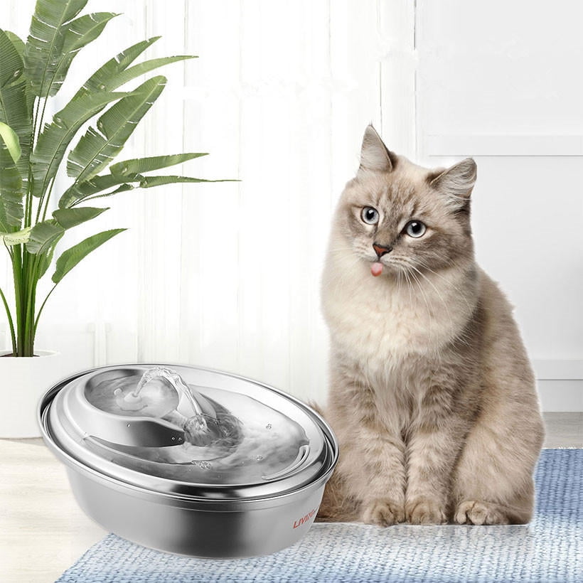 Click here for Livingbasics 2l Stainless Steel Cat Water Fountain... prices