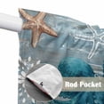 Blue Octopus Coastal Swag Curtains for Living Room/Bedroom, Summer ...