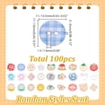 100Pcs Plastic Buttons 4-Hole Mixed Shapes Mixed Color 11~13x11~13.5x2 ...