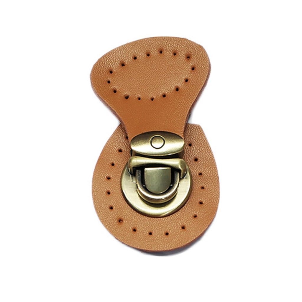 Buy TIERPOP Faux Leather Magnetic Button Lock Bag Snap Closure Buckle ...