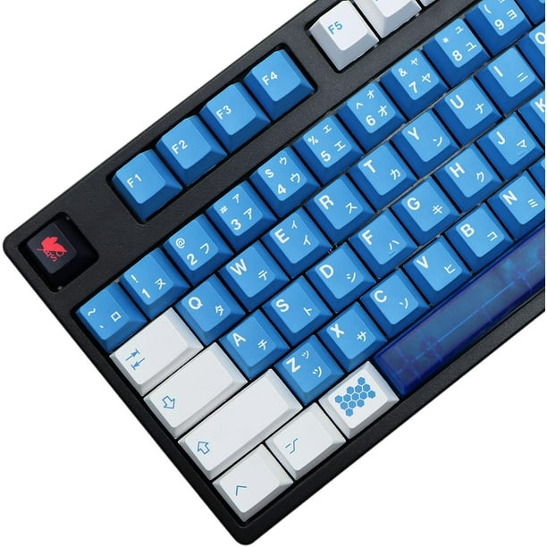 MOLGRIA Keycaps Lilith, 130 Set Blue and White Keycaps for Gaming ...