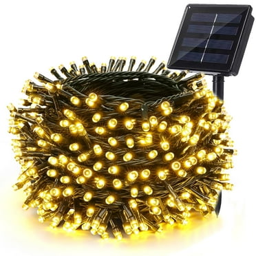 Rirool 200LED 72ft Outdoor Solar String Lights - Waterproof, Multicolor ...