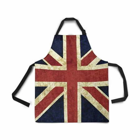 HATIART Adjustable Bib Apron for Women Men Girls Chef with Pockets Flag ...