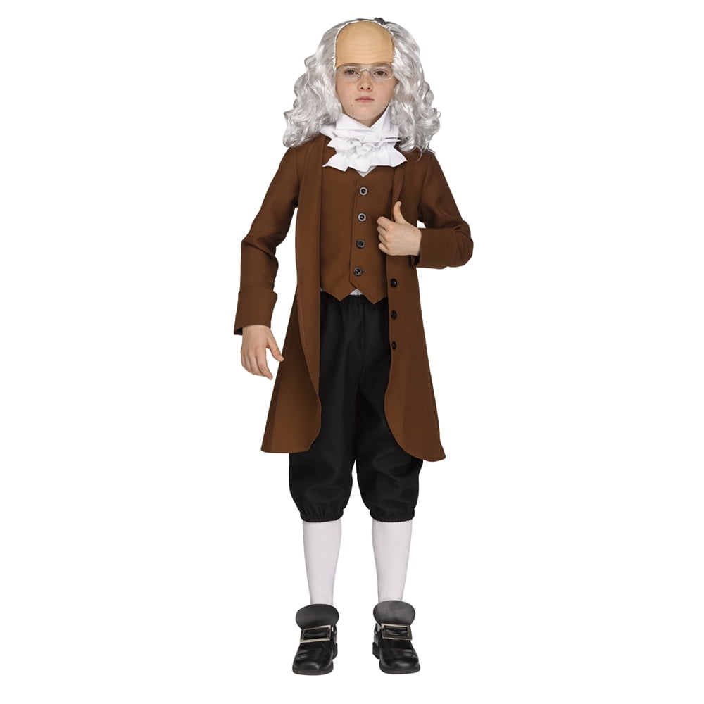 Boys Ben Franklin American President Costume - Walmart.com - Walmart.com