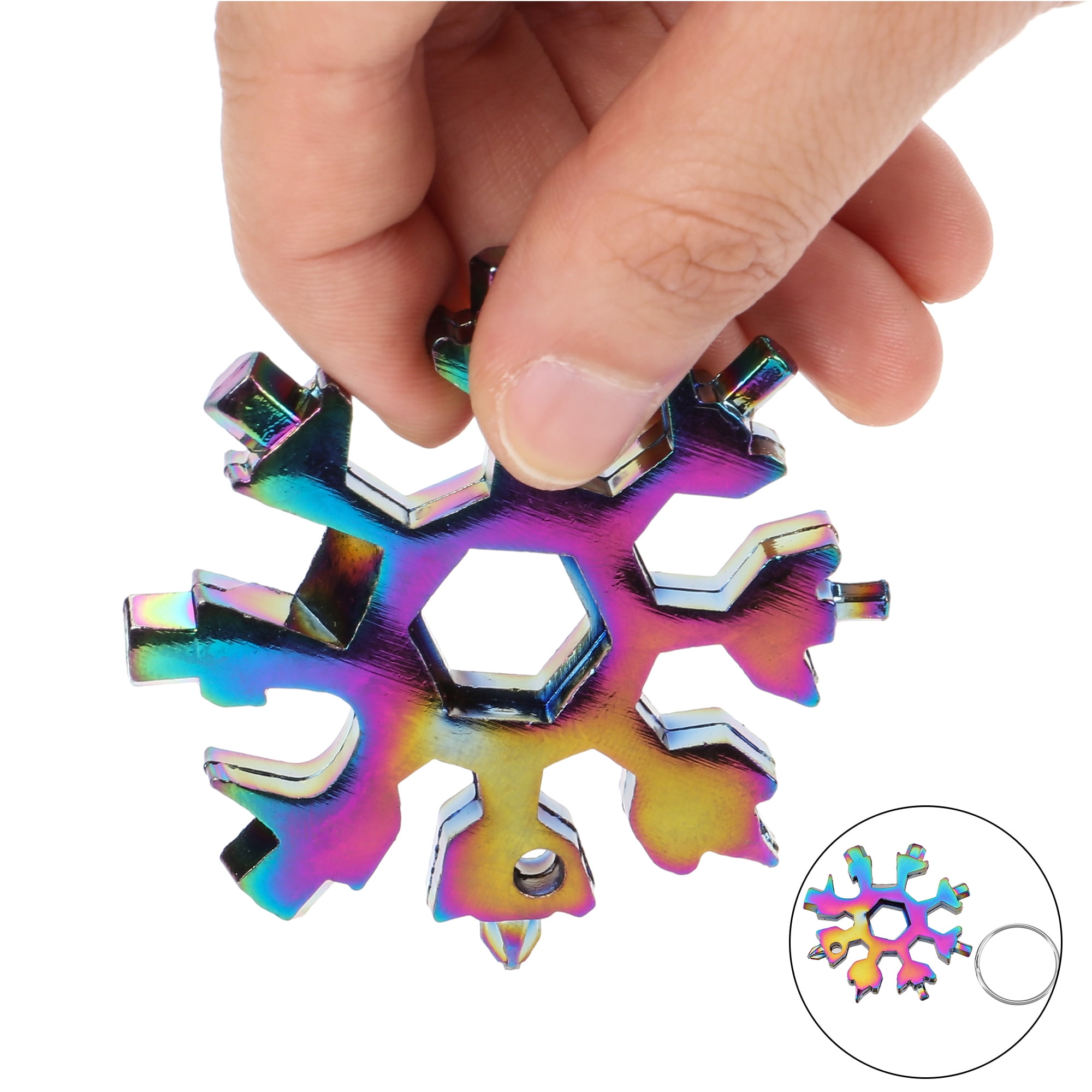 LELINTA Snowflake Tool, Snowflake Multitool, Stainless Steel 18-in-1 ...