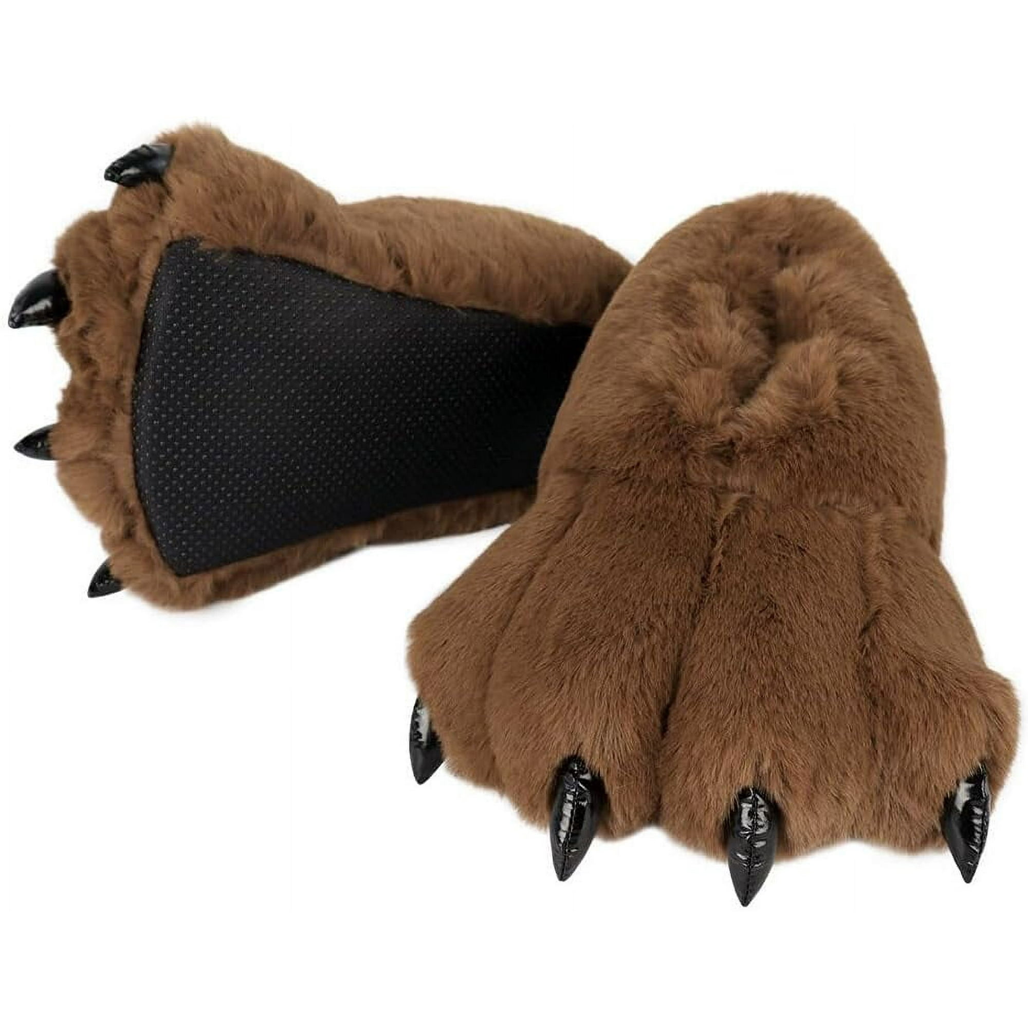 Click here for Unbranded Hugfegwe Men Plush Bear Feet Paw Slipper... prices