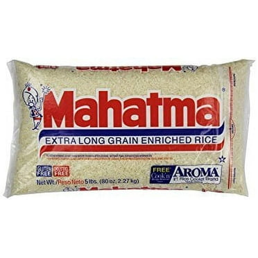 Rivianna Mahatma Enriched Extra Long Grain Rice - 5lbs (Pack of 24 ...