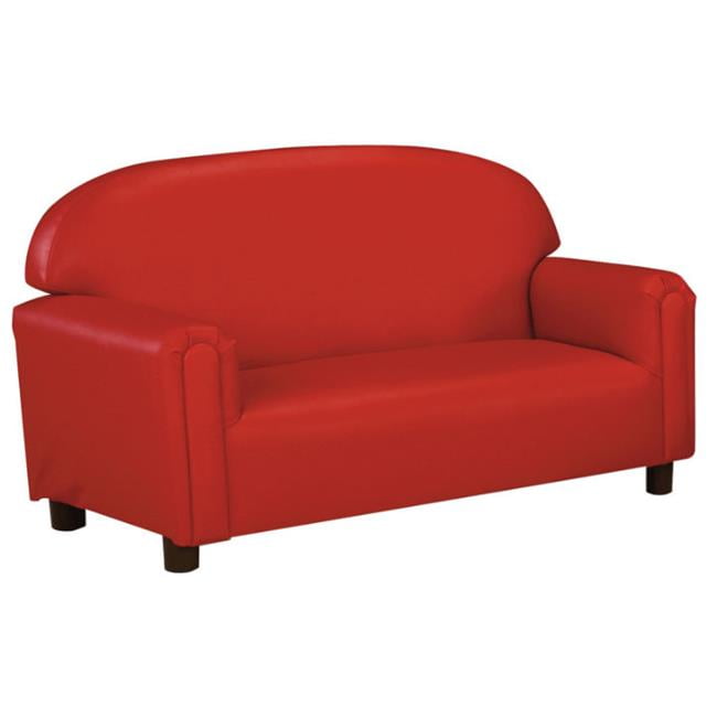 Vinyl Preschool Sofa - Red - Walmart.com