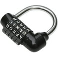 Heldig 5 Letter Combination Padlock, Zinc Alloy, Black, 61*23*23mm ...