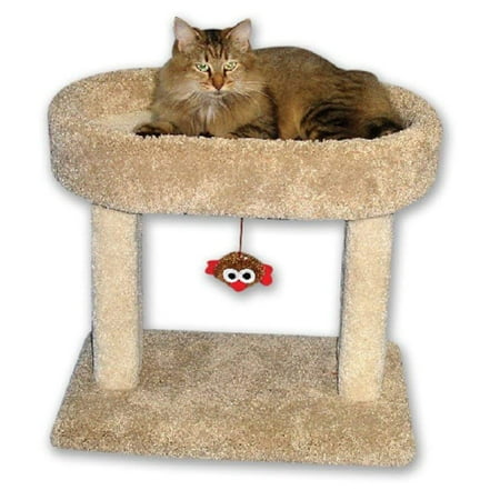 Beatrise 21" x 13" x 21" Carpeted Kitty Cradle Cat Condo Bed and ...