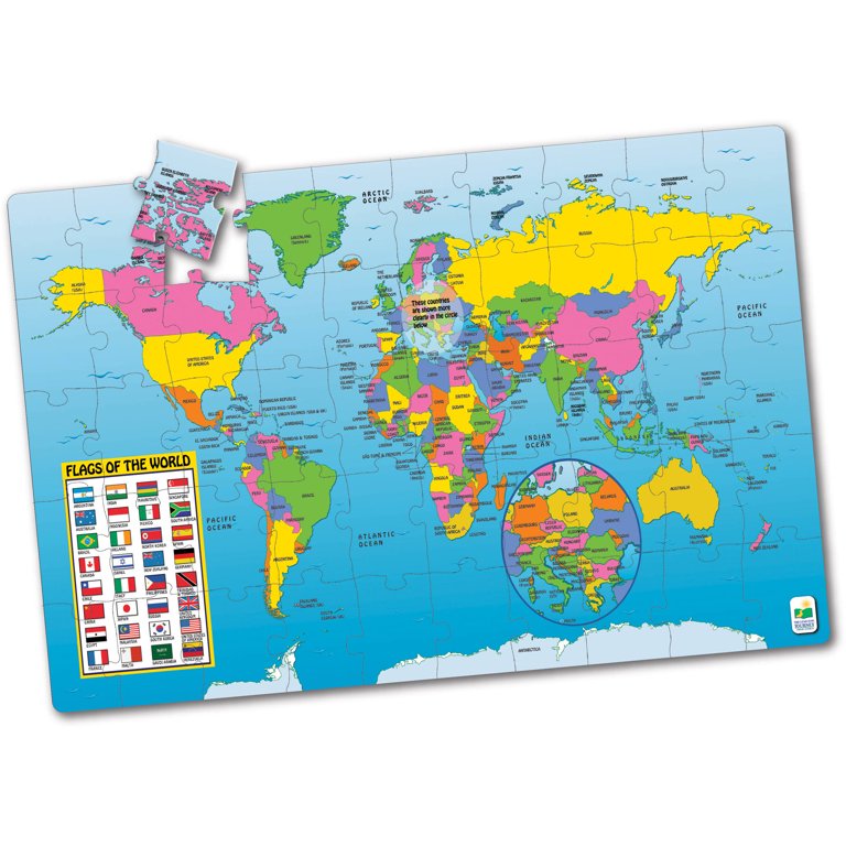 The Learning Journey Jumbo Floor Puzzles Map Of World | Floor Roma