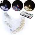 PULLIMORE 300 LED Twinkle Curtain Fairy String Lights 8 Modes USB with ...