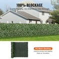 KFFKFF Ivy Privacy Barrier, 59 x 118in Synthetic Verdant Wall Shield ...