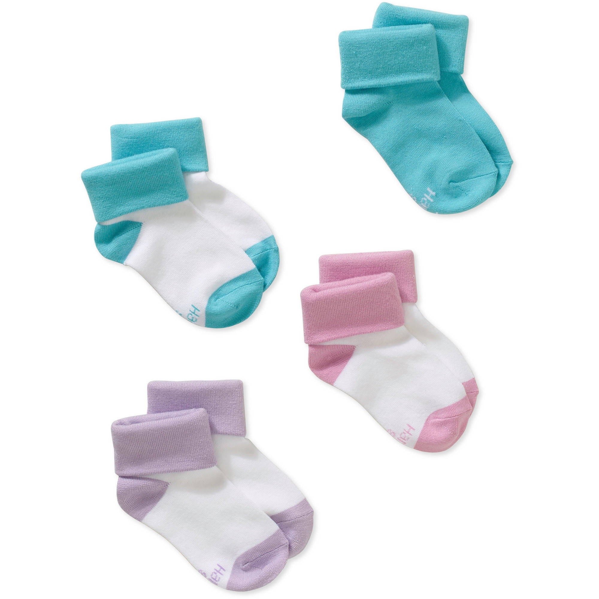 Hanes Girls Socks, 4 Pack Athletic Assorted, Sizes S-L - Walmart.com