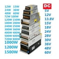DC 5V 12V 24V 36V 48V 60V Switching Power Supply, 2A 3A 4A 5A 8A 10A ...