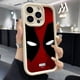Funda de teléfono con cara de Deadpool de Marvel, cubierta de pantalla ...