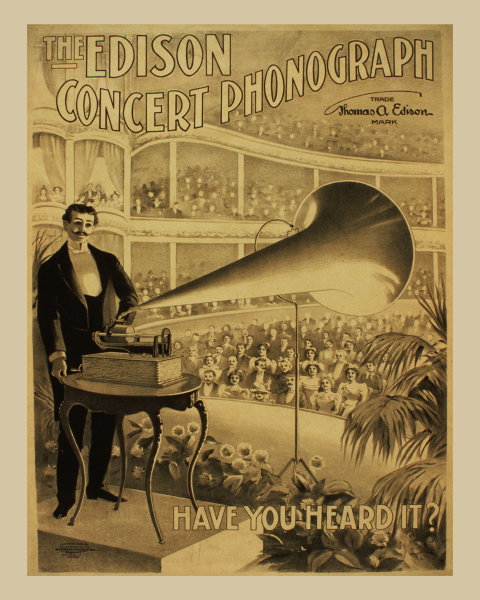 Print: The Edison Concert Phonograph Have You Heard It?, 1899 - Walmart.com