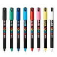 Uni POSCA PC-1MR Extra Fine (0.7mm) Paint Markers, Assorted Colors, 8 ...