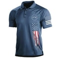 Mens Polo Shirts Mens Independence Day American Flag Shirts Short ...