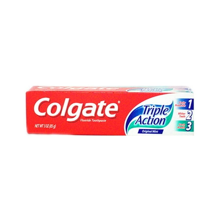 Colgate Triple Action - Original Mint (85g) (Pack of 3) 762436 ...