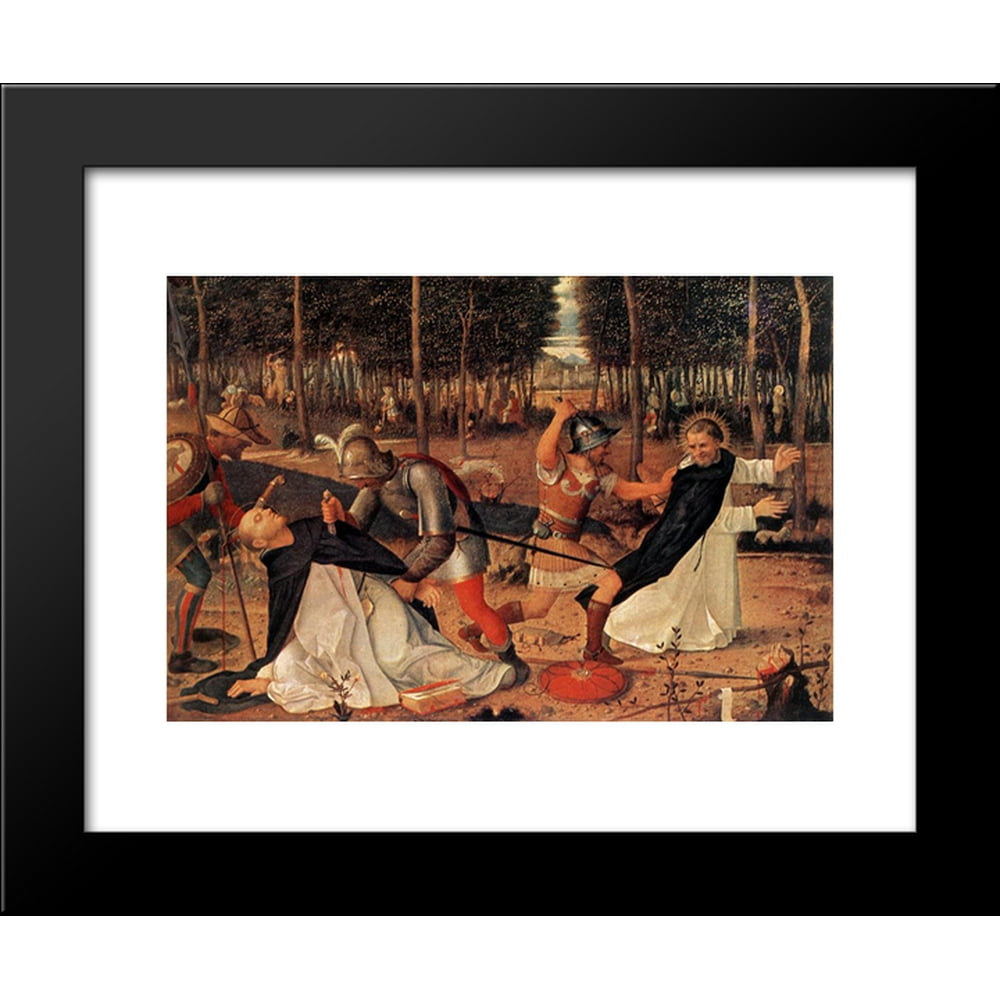 The Assassination of St. Peter Martyr 20x24 Framed Art Print by Bellini ...
