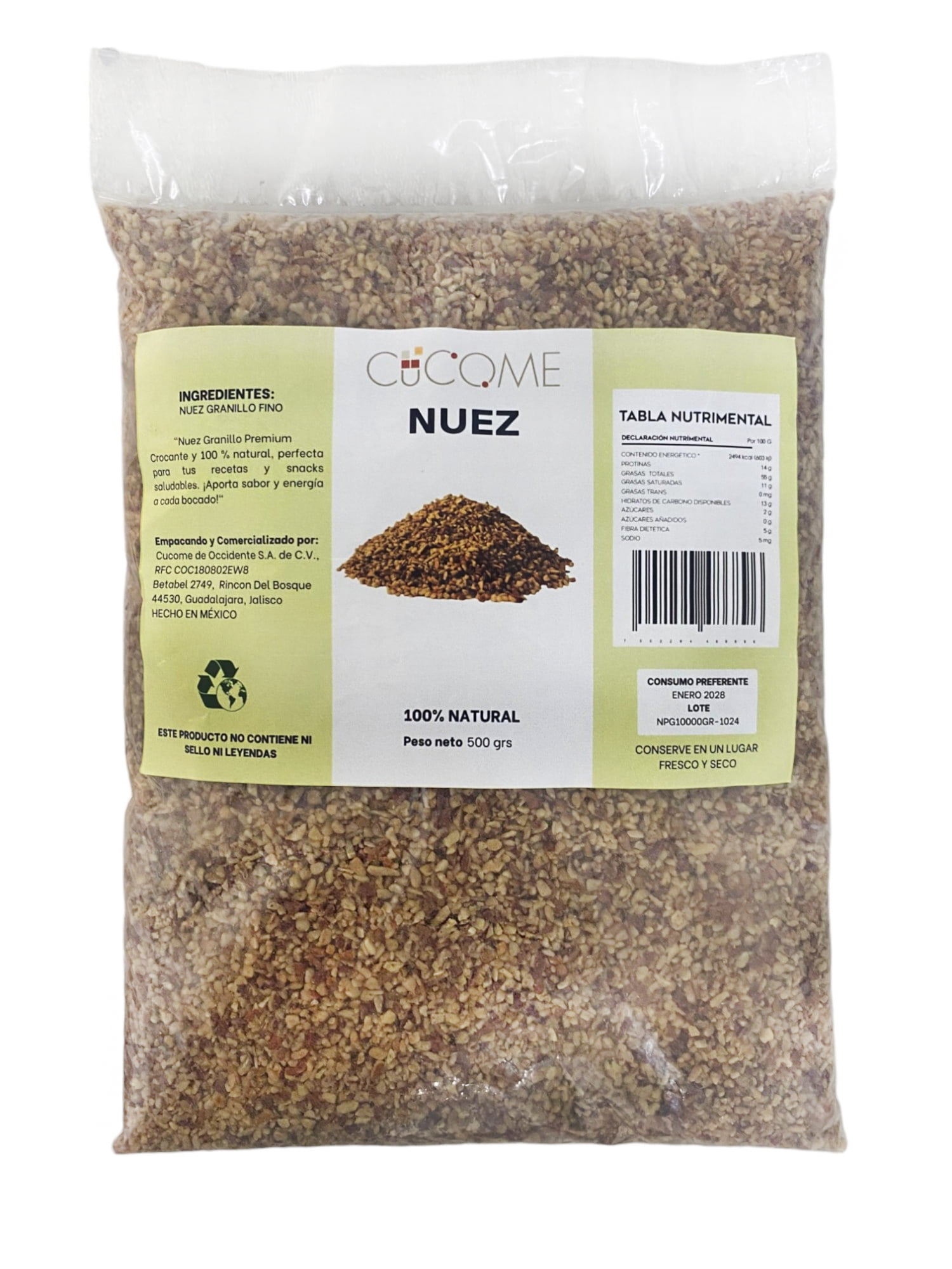 Nuez Pecana Calidad Premium 500 Grs Granillo Fino | Bodega Aurrera en línea