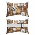 Cartoon Lovely Puppies Dogs Outdoor Pillow for Chaise Lounge Chair,Head ...