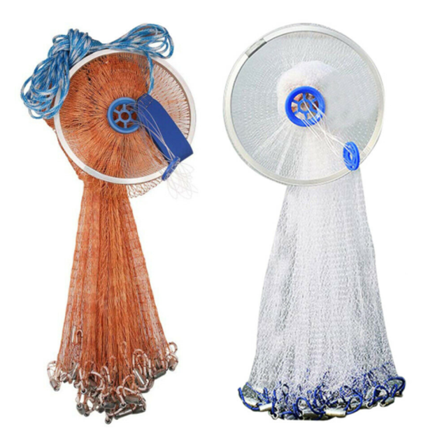 Autoez 6FT-16FT Hand Cast Fishing Net High Strength Easy Throw Nylon ...