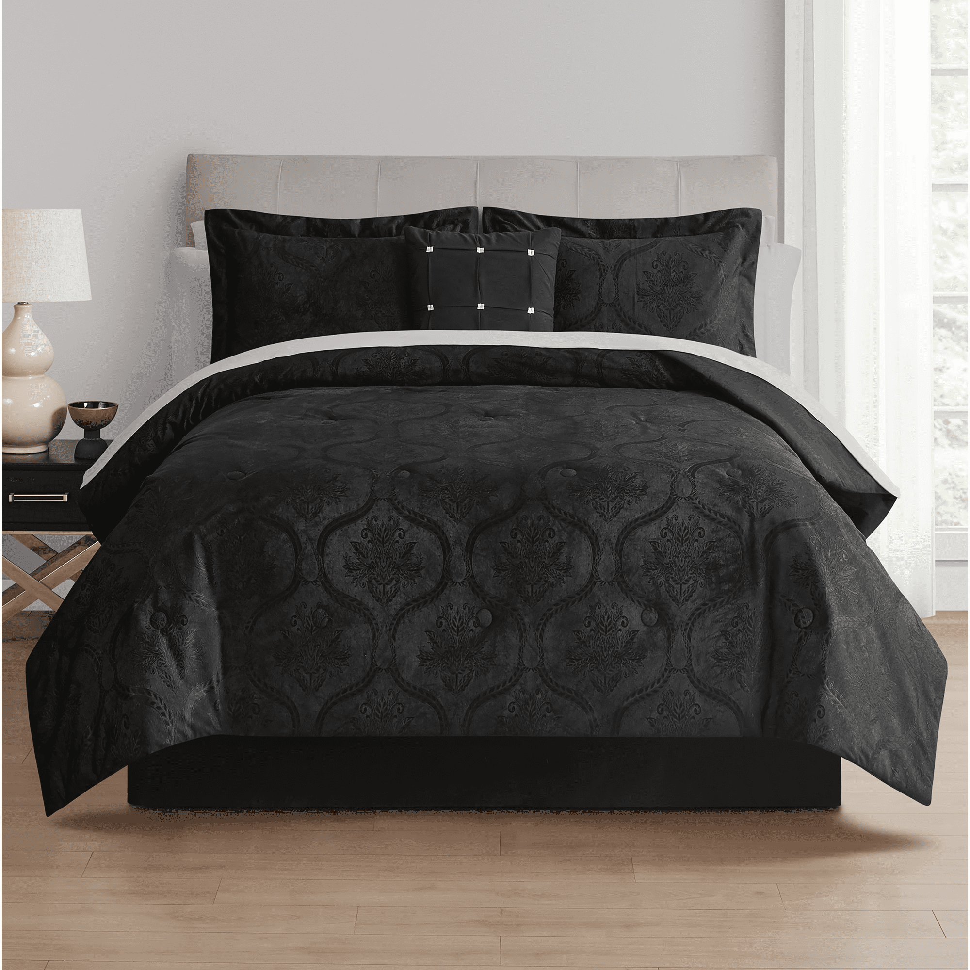 Click here for Mainstays 11-Piece Bed In A Bag Comforter Set With... prices