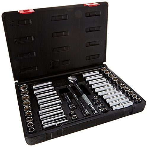 47 PIece 3/8" Drive 6 Point Chrome Socket Set - Walmart.com