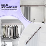 XIQIYY Bronze Shower Curtain Rod 28-48 Inches Adjustable Tension ...