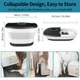 KNQZE Electric Collapsible Foot Spa with Heat, 16 Massage Rollers ...