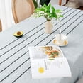 60 x 60 inches Farmhouse Style Linen tablecloths, Wrinkle Resistant ...