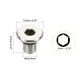 Uxcell M5*0.8 Internal Hex Head Pipe Fitting Plug, 3 Pack Male Thread ...