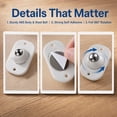 Stick-on Caster Wheels, Self-Adhesive 360° Swivel Casters for Furniture ...