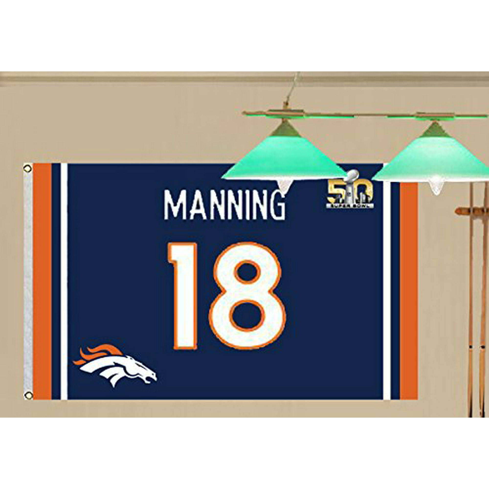 Click here for Qifeiha Denver Broncos 18 Manning Flag 3x5 Feet Ba... prices