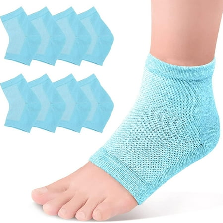 Cracked Heel Repair Socks, 4 Pairs Moisturizing Heel Socks For Dry ...
