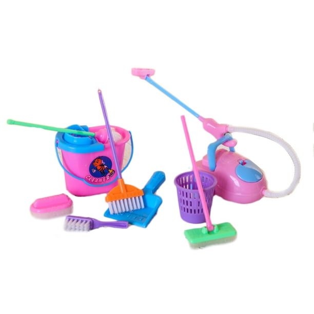Nehlobo 9PCS/Set House Cleaning Tool Pretend Play Toy Kit For Girls ...