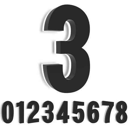 7'' House Number 2, Homlux Backlit Floating LED Lighted Outdoor Large ...