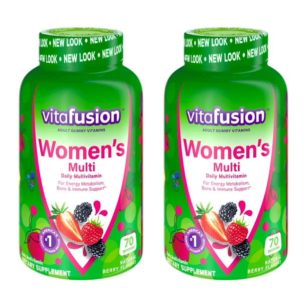 Vitafusion Women's Gummy Vitamins Mixed Berries 70 ea (Pack of 2 ...