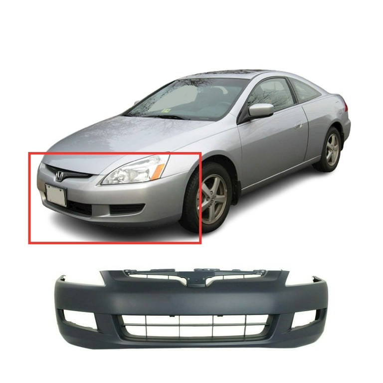 Primed Front Bumper Cover For 2003-2005 Honda Accord Hybrid, 54% OFF