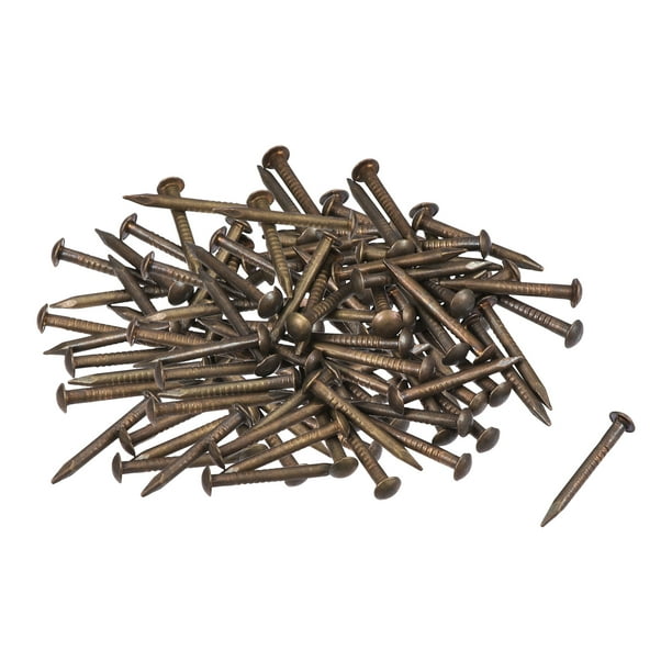 1.2x12mm Small Tiny Nails Brass Bronze Tone 100 Pack - Walmart.ca