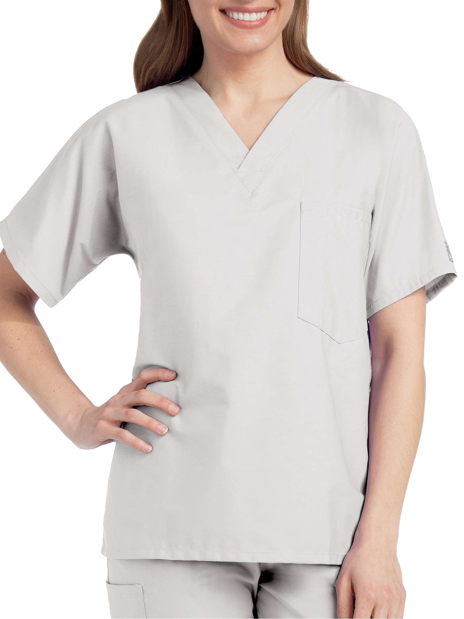 ScrubZone by Landau Unisex V-Neck Scrub Top, Style 71221 - Walmart.com