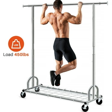 Simple Houseware Heavy Duty Clothing Garment Rack, Chrome - Walmart.com