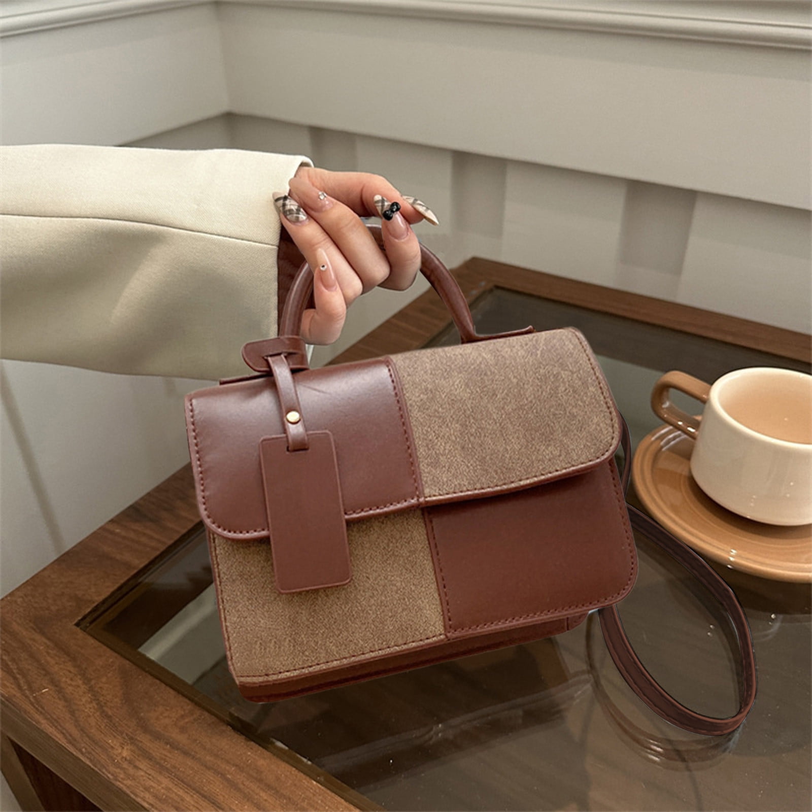 Click here for Onikri Small Handbag Commuters Small Square Bag Fa... prices