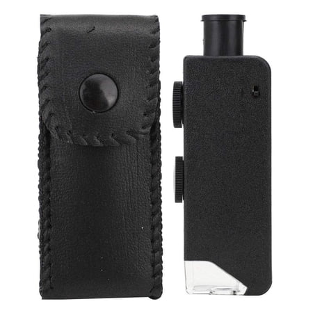 Pocket Microscope 60-100X Zoom Portable Zoom LED Lighted Magnifier Mini ...