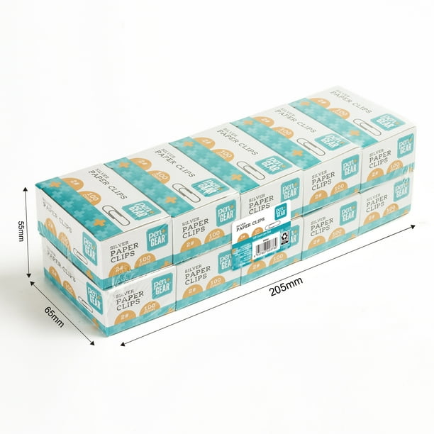 Pen+Gear Paper Clips,Silver, 1,000 Count, 28mm - Walmart.com