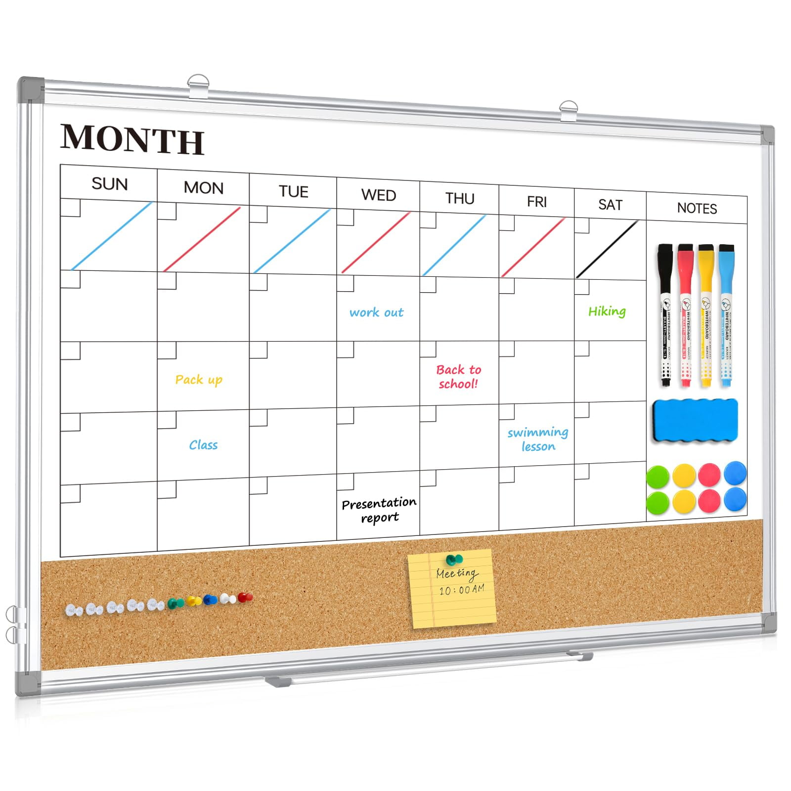Click here for Queenlink Dry Erase Calendar Board For Wall  24X18... prices