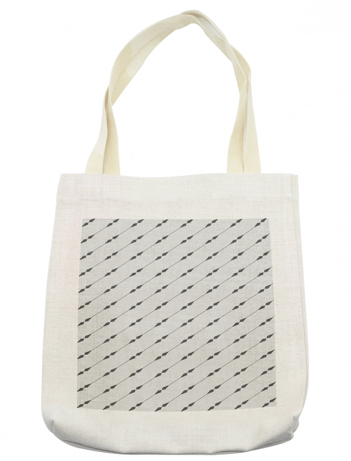 Geometric Tote Bag, Classic Monochrome Diagonal Lines with Abstract ...