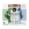 L. Organic Cotton Tampons DuoPack - Regular/Super Absorbency, 42 Ct ...